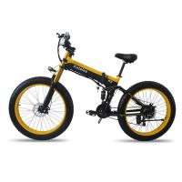 China 6061Alu Fat Tyre Electric Folding Bike , 13Ah 1000 Watt Folding Electric Bike for sale