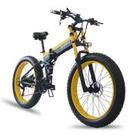 China 6061Alu Fat Tyre Electric Folding Bike , 13Ah 1000 Watt Folding Electric Bike for sale