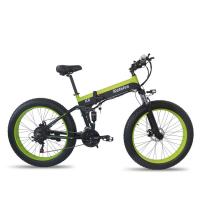 China 1kw Fat Tire Folding Electric Bike , Carbon Fiber E Bike 45km Electric Mode for sale
