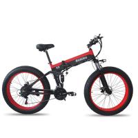 China Brushless Geared Folding Fat Tire Electric Bike 750 Watt , OEM Folding Fat Ebike for sale