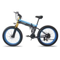 China 48V Fat Tire Folding Electric Bike , 30-50km/H Folding Electric Fat Bike for sale