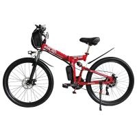 China 500W 26 Inch Wheel Folding Electric Bike 13AH Carbon Steel Frame for sale