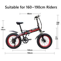 China Disc Brake 20 Inch Folding Electric Bike , Brushless Geared 500w Fat Tire Ebike for sale