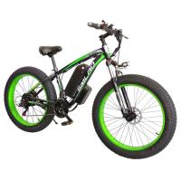 China 150KG Loading 26 Inch Fat Tire Electric Bike , Ebike Fat Bike 100KM Endurance for sale