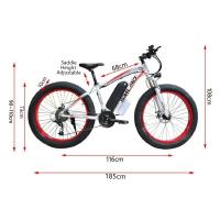 China 150KG Loading 26 Inch Fat Tire Electric Bike , Ebike Fat Bike 100KM Endurance for sale