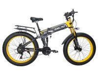 China 1000w Fat Tire Folding Electric Bike Fold Up With 60-70Nm Torque for sale