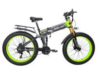 China 1000w Fat Tire Folding Electric Bike Fold Up With 60-70Nm Torque for sale
