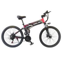 China 6061 Alu Frame 26 Inch Electric Folding Bike 48V Brushless Geared for sale