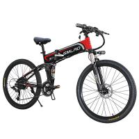 China 6061 Alu Frame 26 Inch Electric Folding Bike 48V Brushless Geared for sale