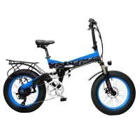 China 13AH 20 Inch Electric Fat Bike , Lankeleisi Folding Bike With Alloy Fork for sale