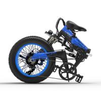 China 13AH 20 Inch Electric Fat Bike , Lankeleisi Folding Bike With Alloy Fork for sale