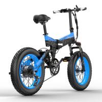 China 13AH 20 Inch Electric Fat Bike , Lankeleisi Folding Bike With Alloy Fork for sale