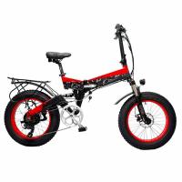China 13AH 20 Inch Electric Fat Bike , Lankeleisi Folding Bike With Alloy Fork for sale