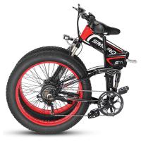China 1000 Watt  Fat Tire Folding Electric Bike S11 SMLRO 4.0in Width 150kg for sale