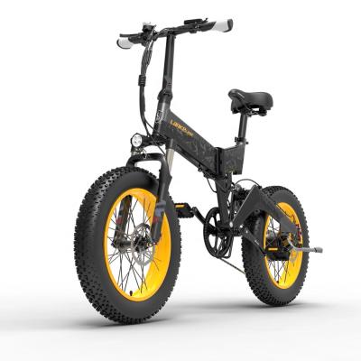 China 48V 20 Inch Fat Tire Folding Electric Bike Shimano Gear 6061 Alu 35-40km for sale