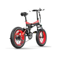 China 1000W 20 Inch Fat Tire Folding Electric Bike , ODM Electric Folding Bike 20 Inch for sale