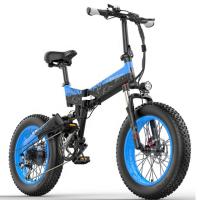China Lankeleisi X3000 20 Inch Fat Tire Folding Electric Bike 48V13AH for sale