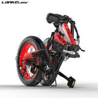 China Lankeleisi X3000 20 Inch Fat Tire Folding Electric Bike 48V13AH for sale