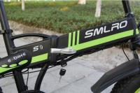 China Smlro S9 20 Inch Fat Tire Folding Electric Bike With 500W 10.4AH Battery for sale