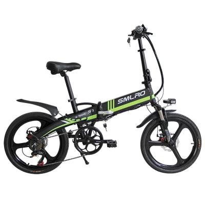 China Shimano 20 Inch Folding Electric Bike , 8mps Portable Folding E Bike 10.4AH for sale