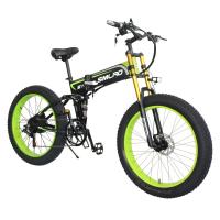 China 35km/H Fat Tire Folding Electric Bike Downtube Battery ROSH Approved for sale