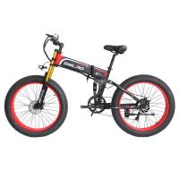 China 35km/H Fat Tire Folding Electric Bike Downtube Battery ROSH Approved for sale