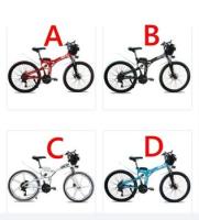 China IPS6 Waterproof 24 Inch Folding Electric Bike , 13AH Full Suspension E Bike for sale
