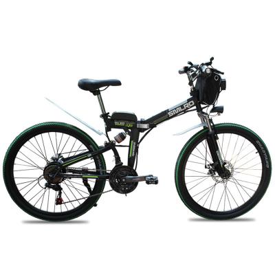 China SMLRO 24 Inch Folding Electric Bike , 22MPH Electric Bicycle For Men IPS6 for sale