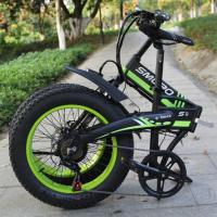China 7 Speed 20 Inch Fat Tire Folding Electric Bike With 10.4Ah Lithium Battery for sale