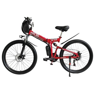 China 13Ah 26 Inch Folding Electric Bike , Smlro Electric Bike  60km Per Power for sale