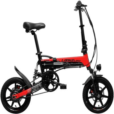 China LANKELEISI G100 14 Inch Folding Electric Bike With 70-80Nm Torque for sale