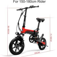 China LANKELEISI G100 14 Inch Folding Electric Bike With 70-80Nm Torque for sale