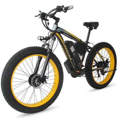 China Brushless Geared Dual Motor Fat Tire Electric Bike With 20AH Lithium Battery for sale