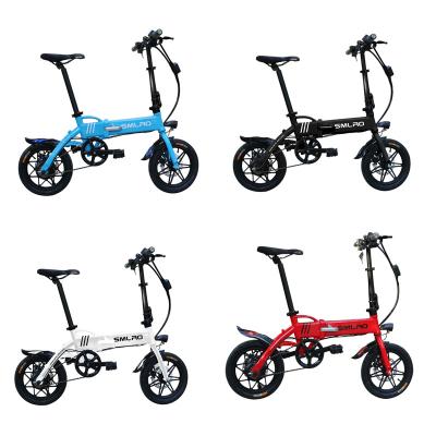 China Multishift 14 Inch Folding Electric Bike , 17kg Net Weight Mini Foldable E Bike for sale