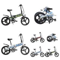 China 31mph 20 Inch Fat Tire Folding Electric Bike Smlro S9 48V 350W for sale