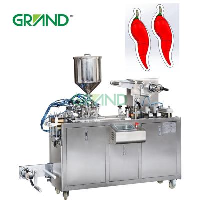 China Alu/PVC Blister Packing Machine Small Liquid For Chilli Sauce DPP80 Automatic for sale
