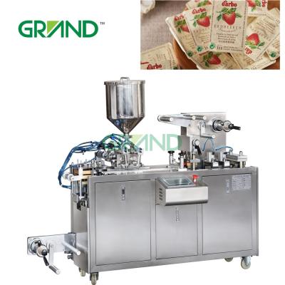 China Mini Oil Paste Sauce Blister Packing Machine Butter Cheese Ketchup Honey Liquid for sale