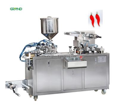 China 0.4-0.6Mpa Blister Packing Machine Automatic Chilli Sauce Liquid Filling DPP 80 for sale