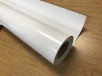 China Glossy Digital Printable Adhesive Vinyl Polymeric Film 2PE Liner for sale