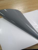 China Polymeric Printable Self Adhesive Vinyl Film With 2PE Anti Curl Liner for sale