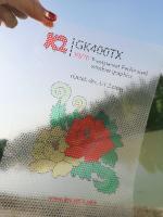 China PET Transparent Vinyl Window Graphics Clear One Way Vision Film for sale