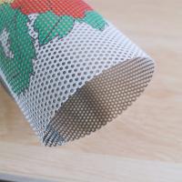 China Latex Polymeric Perforated Window Vinyl Clear Acrylic Inkjet Printable Vinyl for sale
