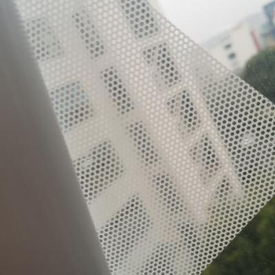 China Glossy Pressure Vinyl Window Graphics Interior Printable Two Way Vision Film for sale