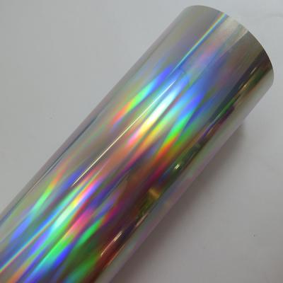 China Printable PVC self-adhesive decoration permanent holographic vinyl roll for sale