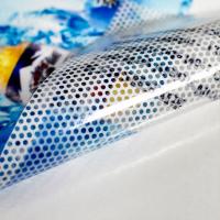 China Glossy PVC Frosted Privacy Window Film Digitial Transparent Two Way Vision Film for sale