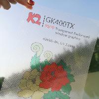 China PVC Interior Vinyl Window Graphics Advertising Perforated Inkjet Adhesive Vinyl for sale