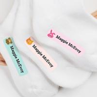 China High Tack Permanent Adhesive Vinyl Glossy 75mic PET Waterproof Name Label Stickers for sale