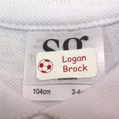 China High Tack Permanent Adhesive Vinyl Glossy 75mic PET Waterproof Name Label Stickers for sale