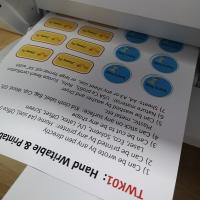 China Latex Name Label Stickers Waterproof No Iron Pigment Printer for sale