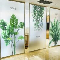 China ECO Printable Etched Glass Vinyl Decals 120 Mic UV Inks Frosted Glass Vinyl for sale